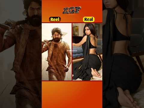 K.G.F: Chapter 1π Movie Cast Reel Vs Realπ€π€― #shorts #trending #kgf #kgfmovie