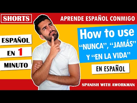Spanish words (order) 🇪🇦: "Nunca", "jamás" y "en la vida" | Learn Spanish vocabulary #shorts