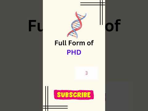 Full form of PHD || PHD ka full form || Doctor of Philosophy