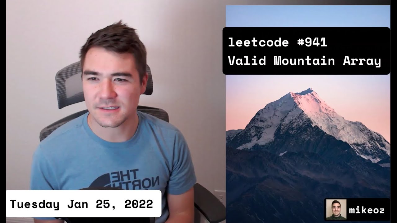 Valid Mountain Array - Leetcode 941 - Code and Whiteboard Walkthrough