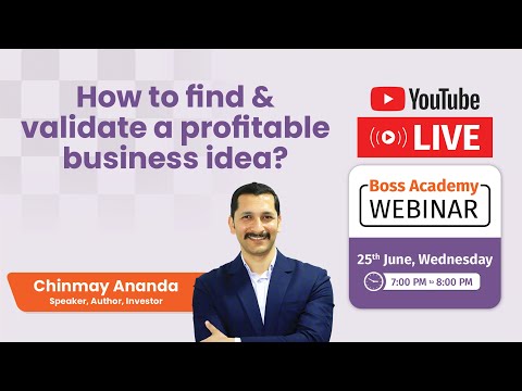 How to find and validate a profitable business idea? Join The Webinar
