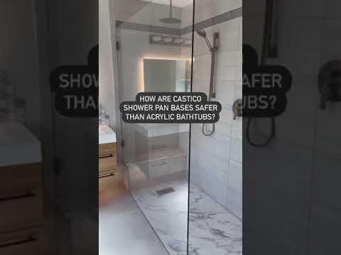 CASTICO - Solid Composite Stone Shower Pan Bases #showerremodel #diy #homerenovation #castico