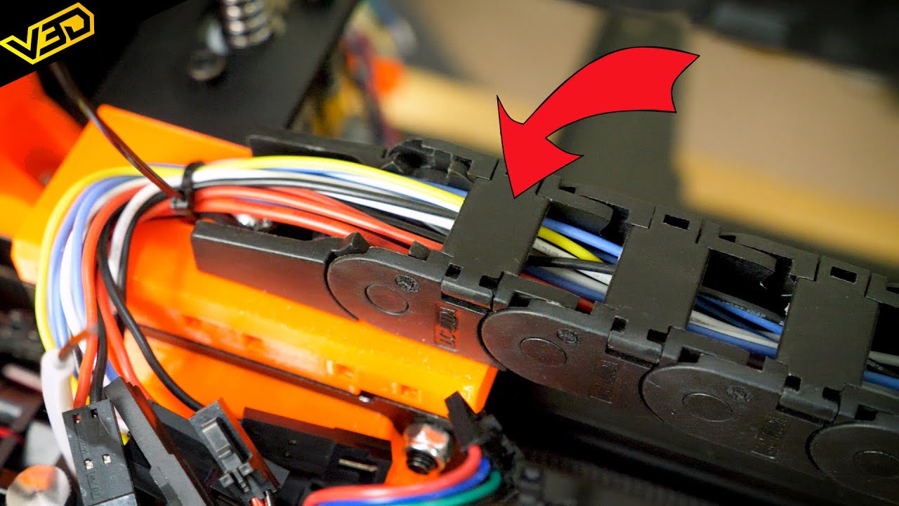 Safe 3D Printer Wiring Guide Using Drag Chains