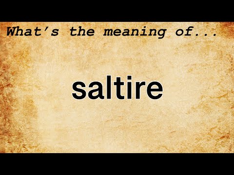 Saltire Meaning : Definition of Saltire