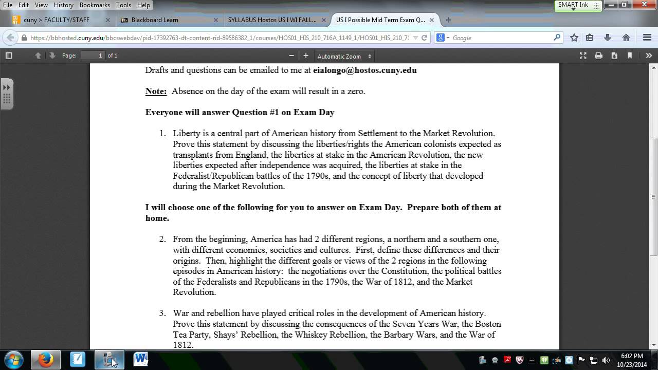 Mid Term Prep US History I