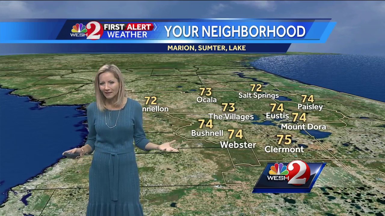 Mostly sunny, warmer Tuesday