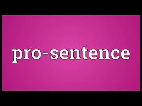 Pro-sentence Meaning