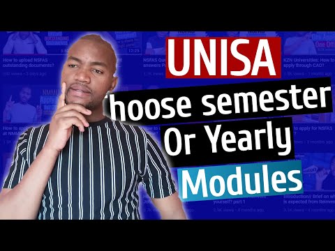 How to choose Modules at UNISA?