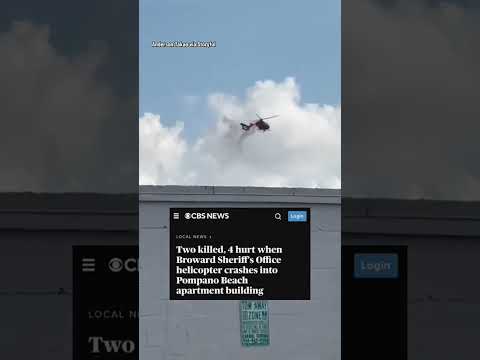 Police helicopter crashes into Florida apartment, killing 2 #shorts
