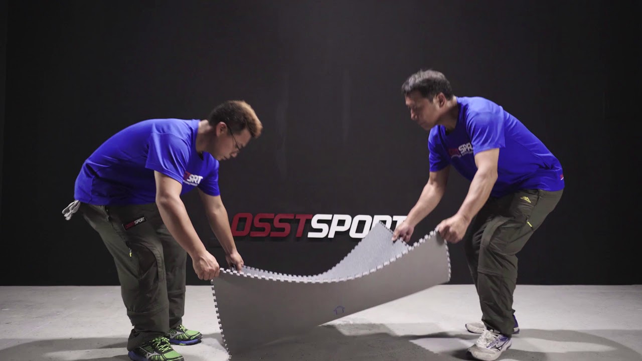 OSSTSPORT flooring installation (interlock tile type)