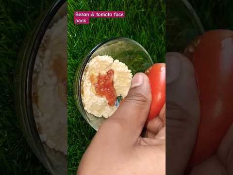 BESAN FACE PACK FOR GLOWING SKIN |TOMATO FACIAL | BESAN & TOMATO FACIAL FOR SKIN WHITENING #yt #glow