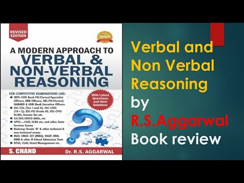 R.S.Aggarwal : Verbal and Non Verbal Reasoning (2020) book Review