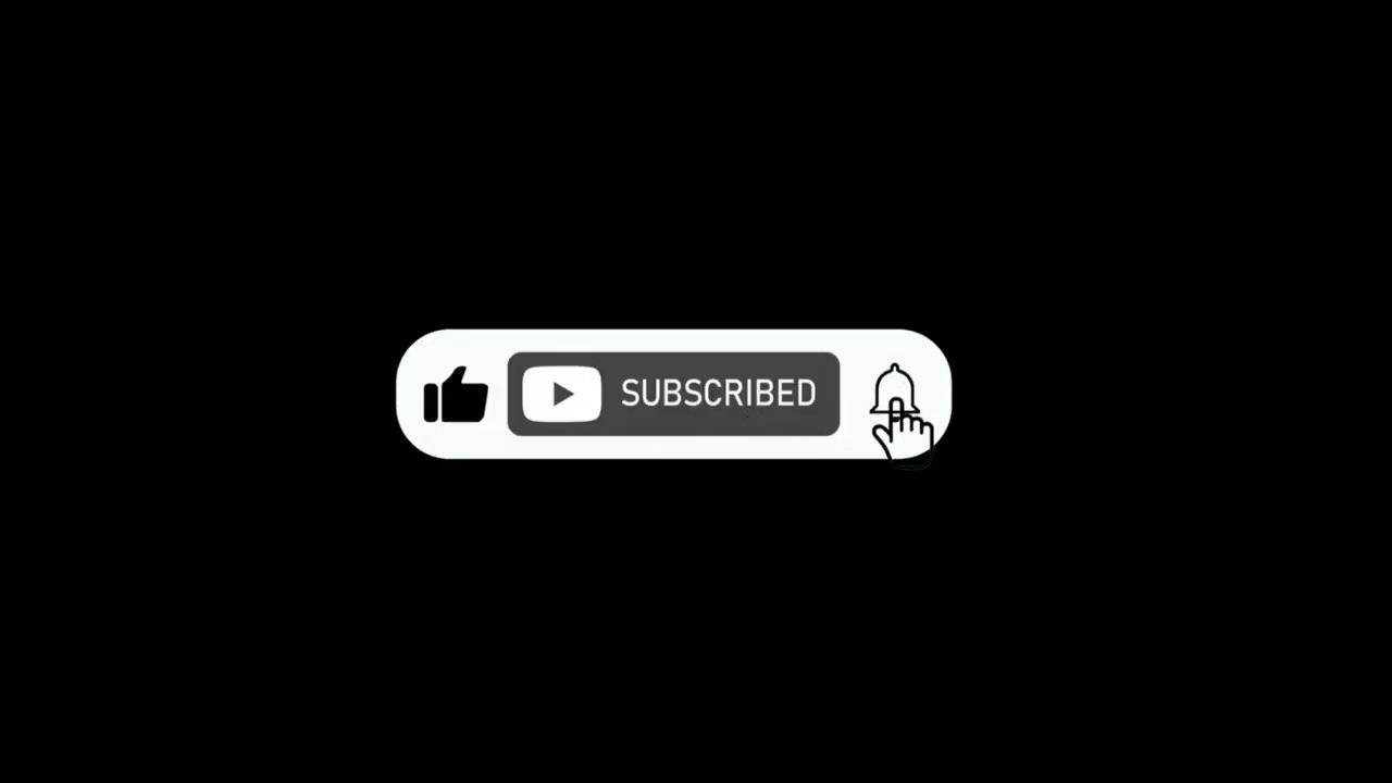 Youtube Subscribe Button Black Screen No Copyright | Copyright Free Subscribe Button Black Screen