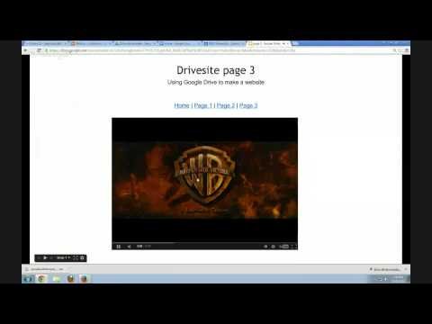 Creating a website with Google Drive