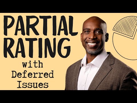 VA Disability Partial Rating with Deferred Issue/s, What does it mean?