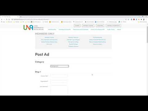 Using the UNA Job Board