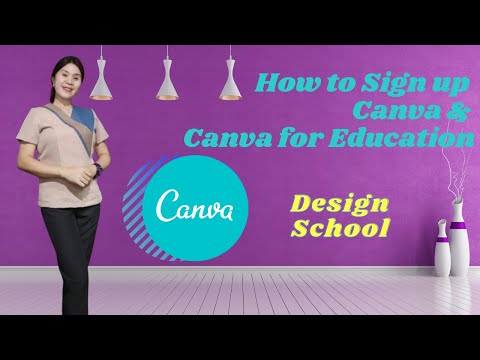 HOW TO SIGN UP CANVA AND CANVA FOR EDUCATION/teacher crissy