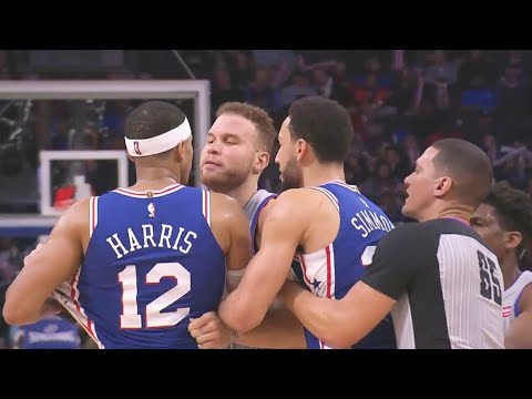 Blake Griffin & Tobias Harris Get Into A Altercation