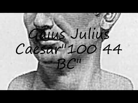 How to pronounce Gaius Julius Caesar"100 44 BC" in English?