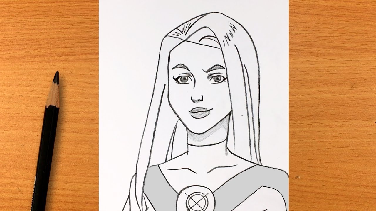 How to draw Atom Eve | step by step | invincible easy drawing