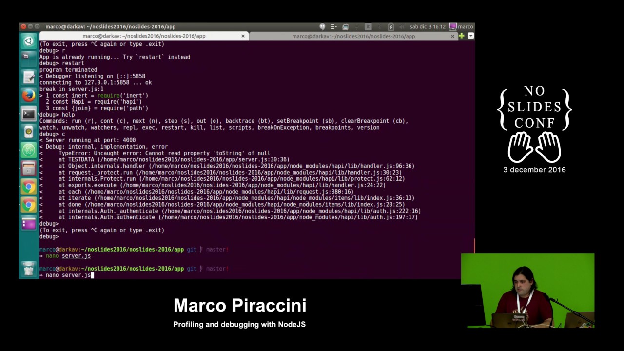 Profiling and debugging with NodeJS - Marco Piraccini