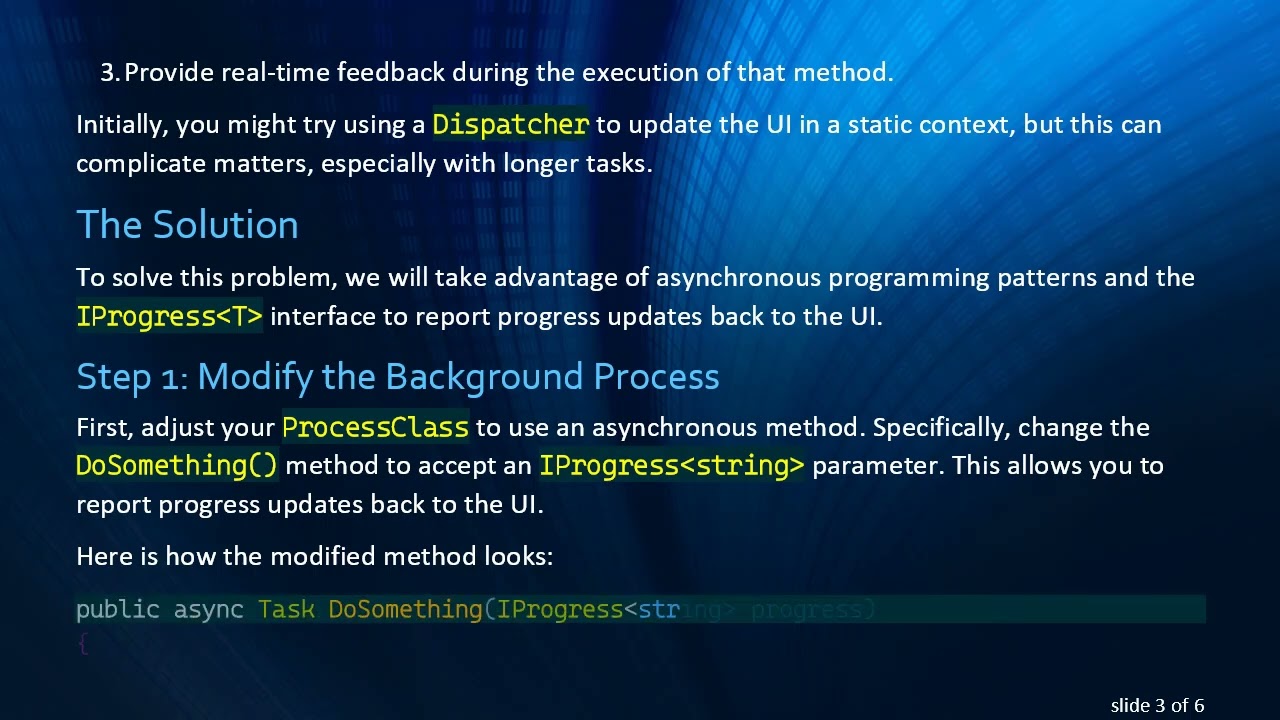 How to Update the WPF UI from Another Thread in C#