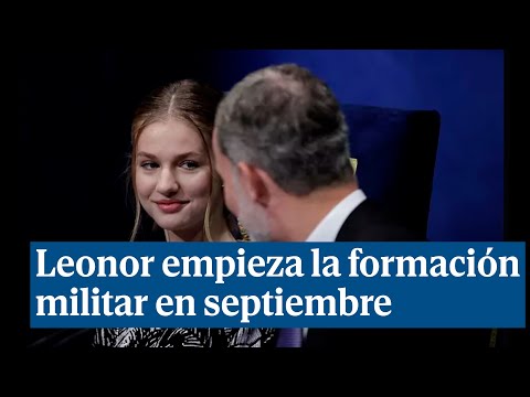La Princesa Leonor comenzará en septiembre la formación militar