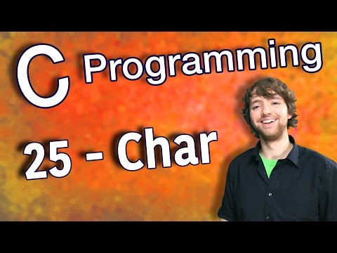 C Programming Tutorial 25 - Char Data Type