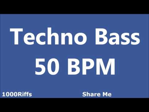 Techno Bass E2 Metronome : 50 BPM : Beats Per Minute