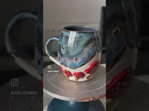 New mushroom mugs coming soon to my Etsy store #pottery #asmr #bangladesh #coffee #ceramicmugs #art
