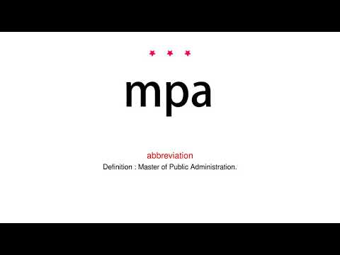 How to pronounce mpa - Vocab Today