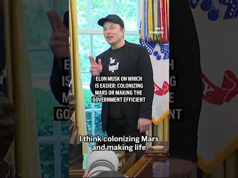 Elon Musk on which is easier: colonizing Mars or making the government efficient