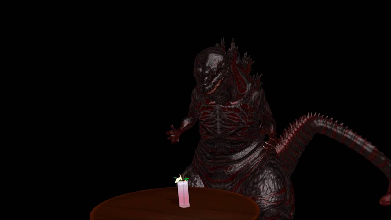 (MMD Test) Godzilla Drinks Punch