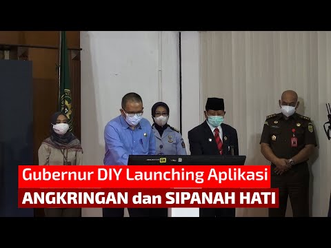 Gubernur DIY Launching Inovasi Aplikasi ANGKRINGAN dan SIPANAH HATI