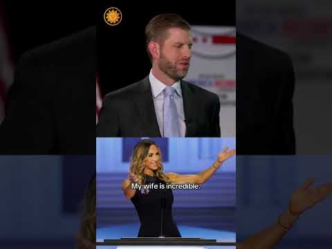 Eric Trump says his wife, Lara Trump, and JD Vance are future of Republican party #shorts