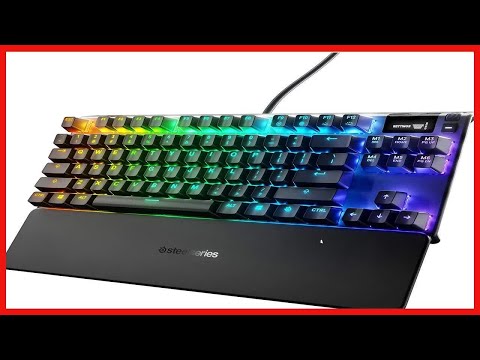 SteelSeries Apex 7 TKL Compact Mechanical Gaming Keyboard – OLED Smart Display – USB Passthrough -