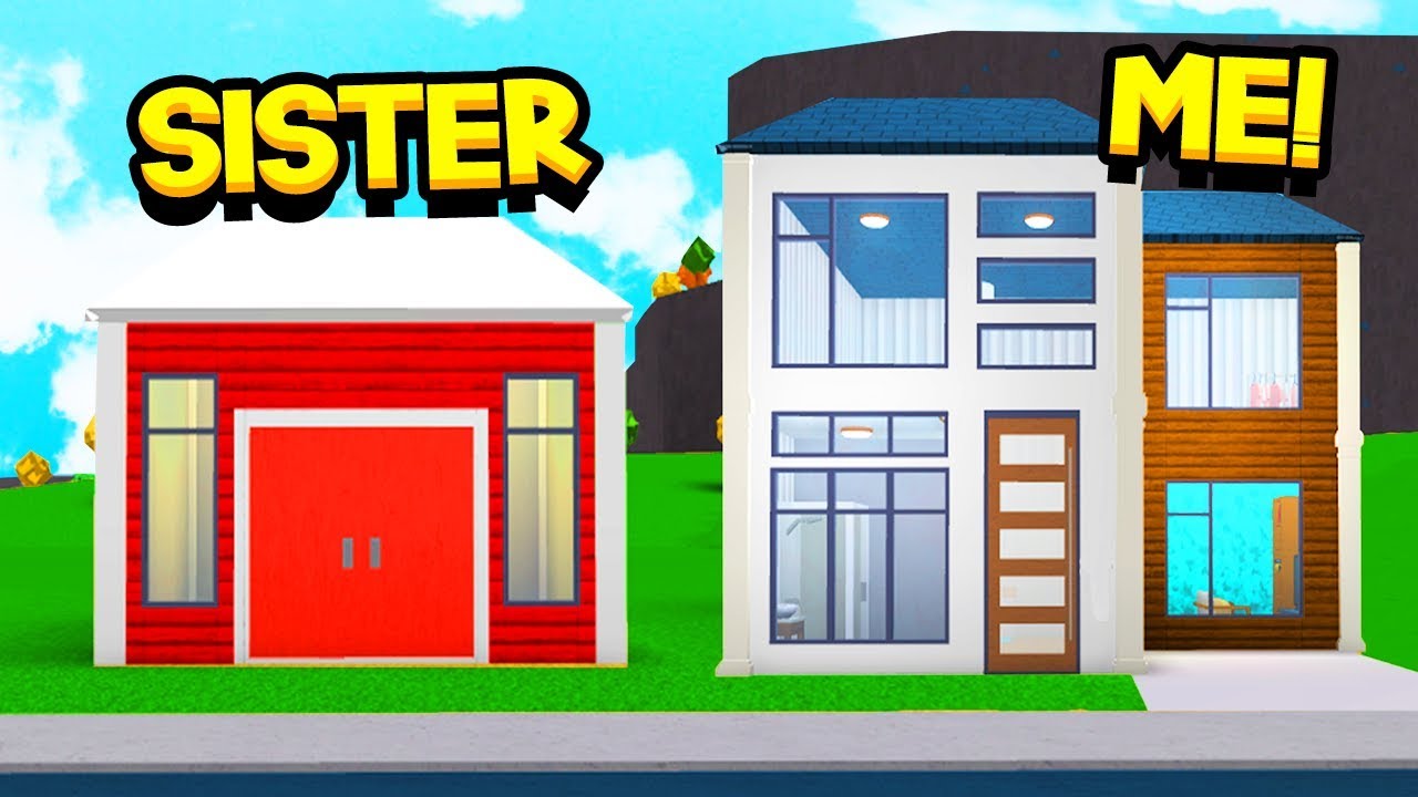 SISTER Vs BROTHER BLOXBURG $10K BUILD OFF CHALLENGE!! (Roblox)