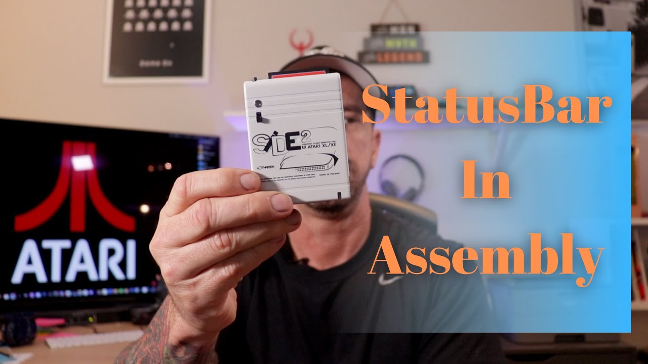 How to create a Status Bar in Assembly language using Atari with MAC/65 editor / assembler.