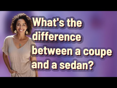 What's the difference between a coupe and a sedan?