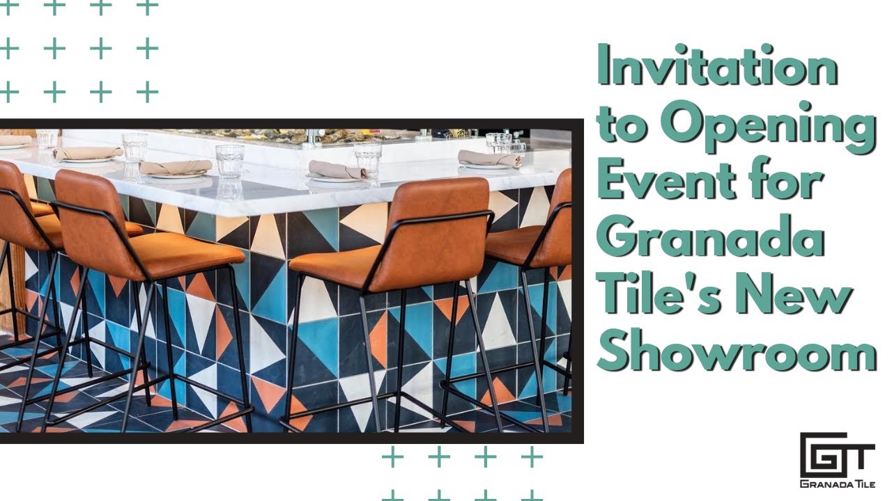 Invitation to Opening Event for Granada Tile's New Showroom