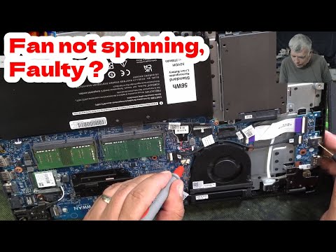 How laptop fans are working? Dell 3580 the computer shop replaced the fan but still not spinning