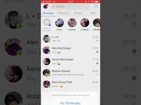 How to mute someone on Messenger for an example