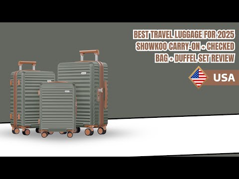 Best Travel Luggage for 2025 | SHOWKOO Carry-On + Checked Bag + Duffel Set Review