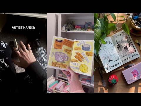 ART SKETCHBOOK 📖 TIKTOK compilation [NO OUTROS] | Read desc # 68