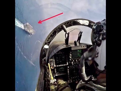 Amazing F/A-18 Carrier Landing - Cockpit View