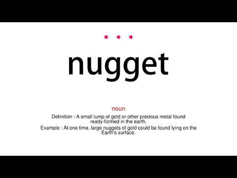 How to pronounce nugget - Vocab Today