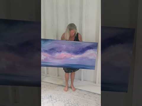 "I am every sea" 48 x 24 inches #art
