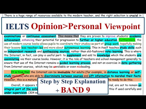 IELTS Writing Task 2: Opinion (Personal Viewpoint) Type Essay