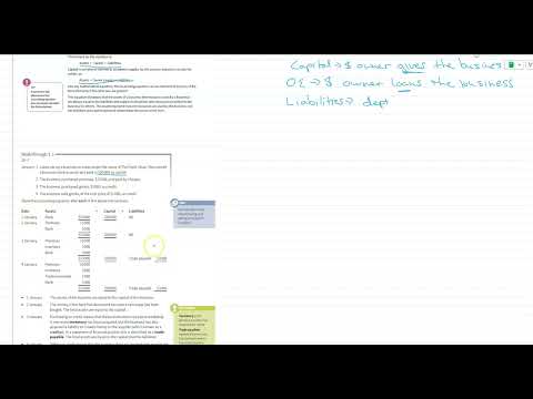 Accounting equation practical