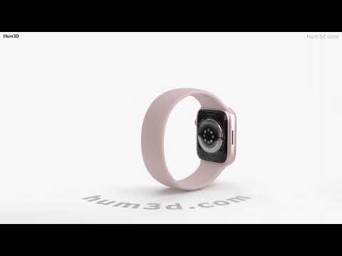 Apple Watch Series 9 41mm Pink Aluminum Case with Solo Loop 3D model by 3DModels.org